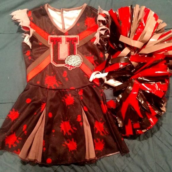 Spirit | Costumes | Zombie Cheerleader Halloween Costume With Pompoms Size Small | Poshmark